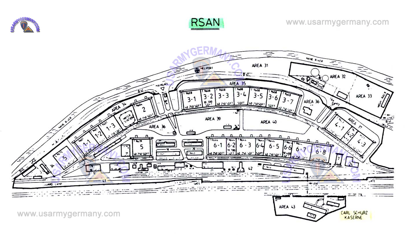 USAREUR Installation Maps - USAGDK early 1960s
